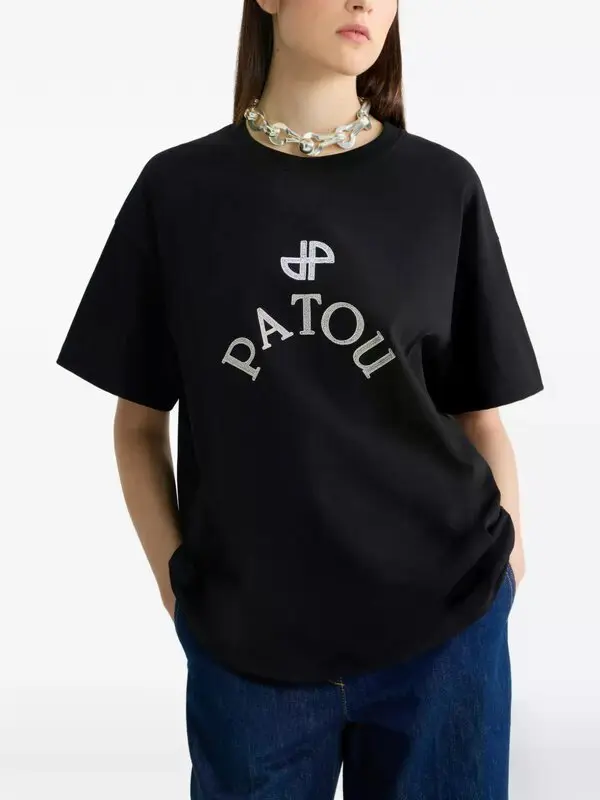 PATOU Logo Short-sleeve T-shirt - Black