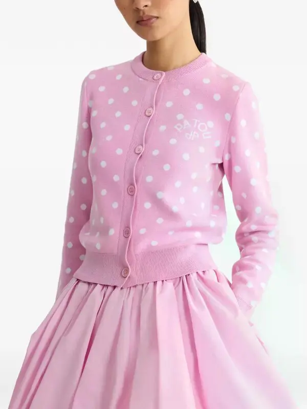 PATOU Polka-dot Cardigan - Pink