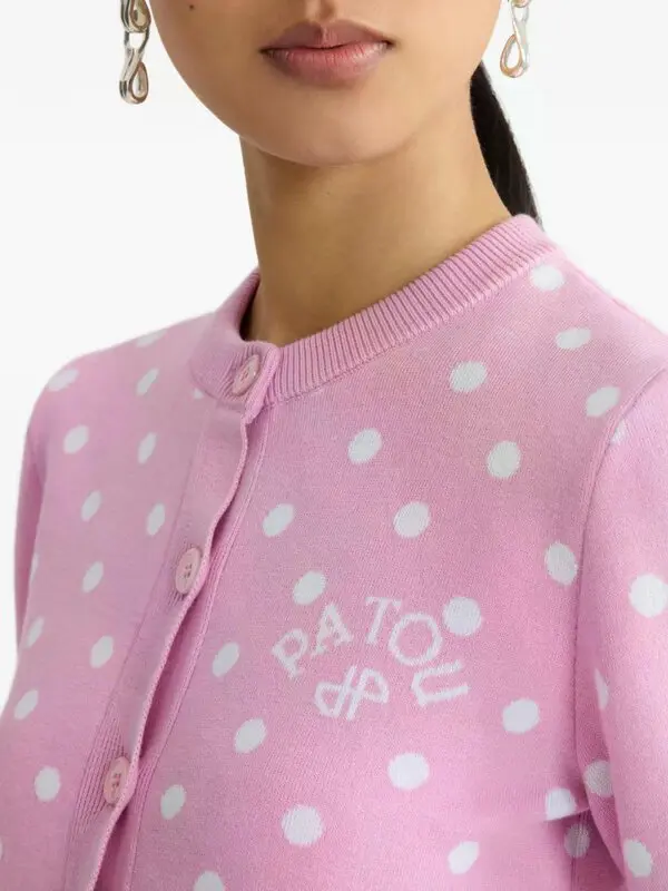 PATOU Polka-dot Cardigan - Pink