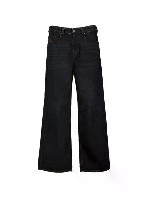 DIESEL® D-macro Wide Leg Jeans - Black