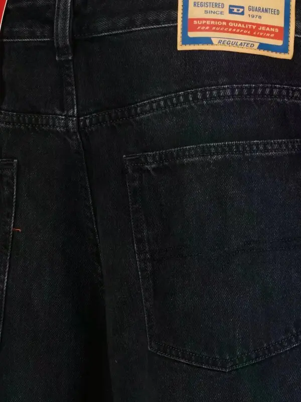 DIESEL® D-macro Wide Leg Jeans - Black