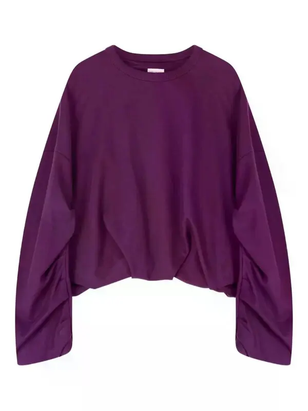 Dries Van Noten Draped Sweatshirt - Purple