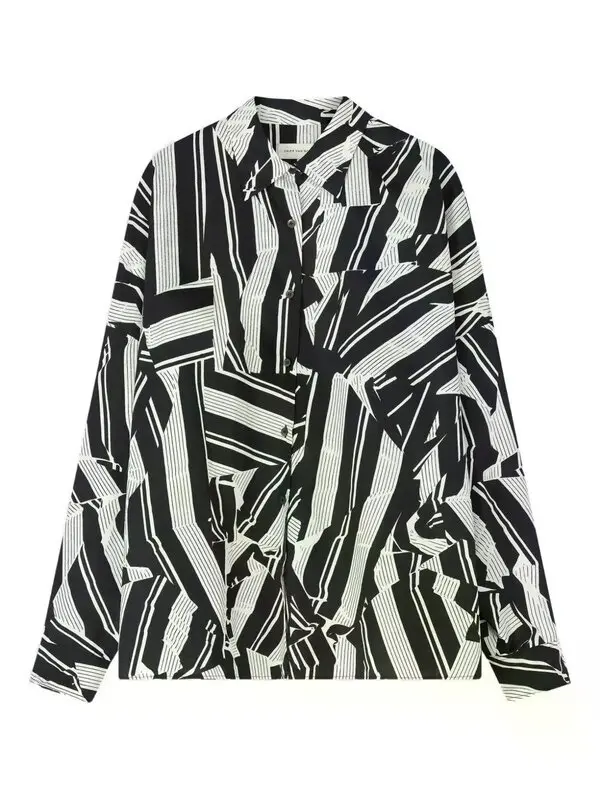 Dries Van Noten Geometric Cotton Shirt