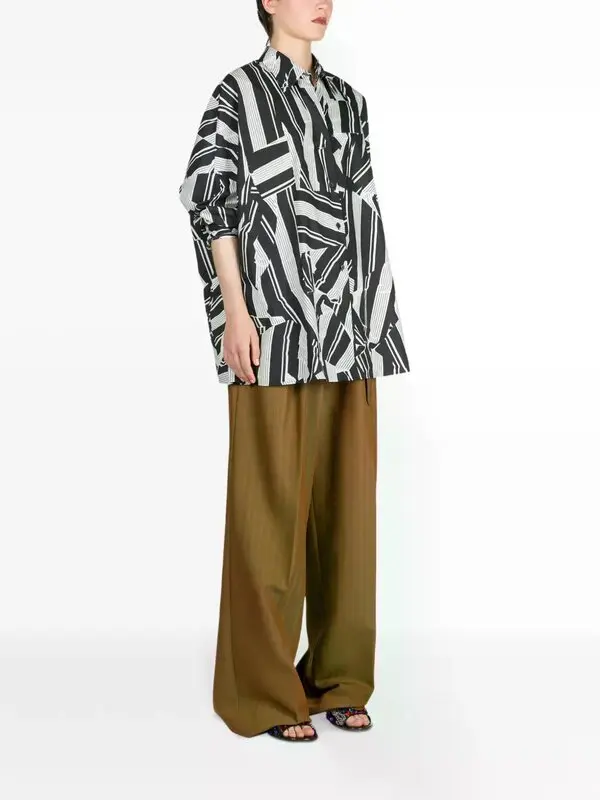Dries Van Noten Geometric Cotton Shirt