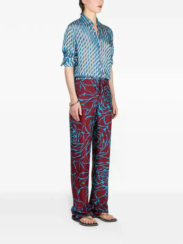 Dries Van Noten Floral Trousers