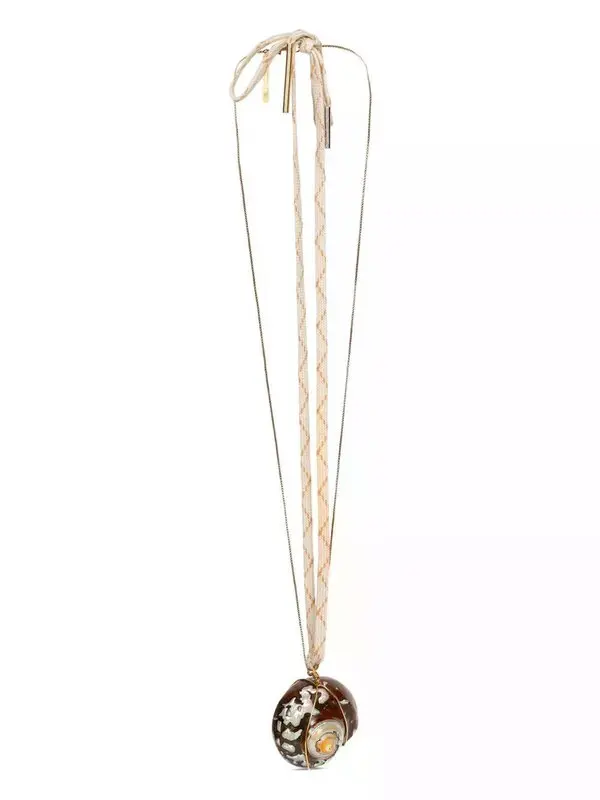 Dries Van Noten Shell-charm Necklace - Gold