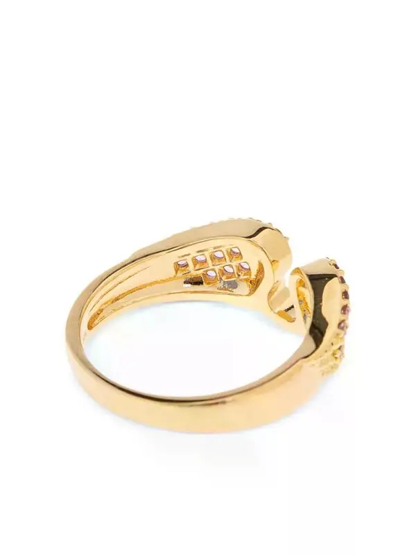 Zadig&Voltaire Rock Ring With Pink Crystals