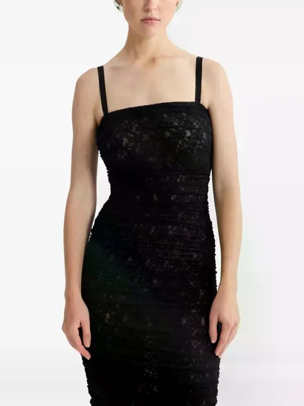 PATOU Lace Midi Dress - Black