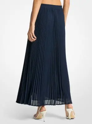 Michael Kors Pleated Georgette Skirt