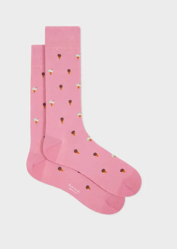 Paul Smith Cotton-blend 'ice Cream' Crew Socks