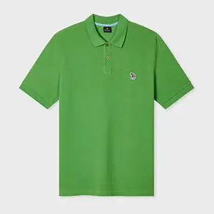 Paul Smith Mid Organic Cotton Zebra Polo Shirt - Green