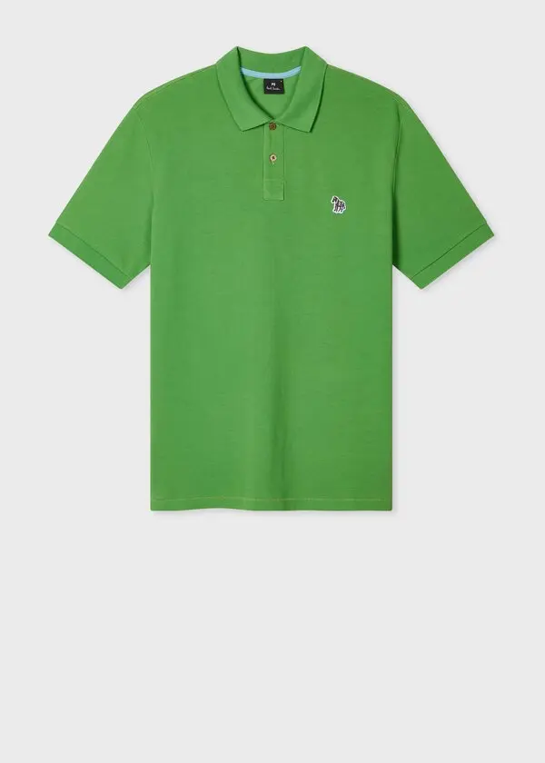 Paul Smith Mid Organic Cotton Zebra Polo Shirt - Green