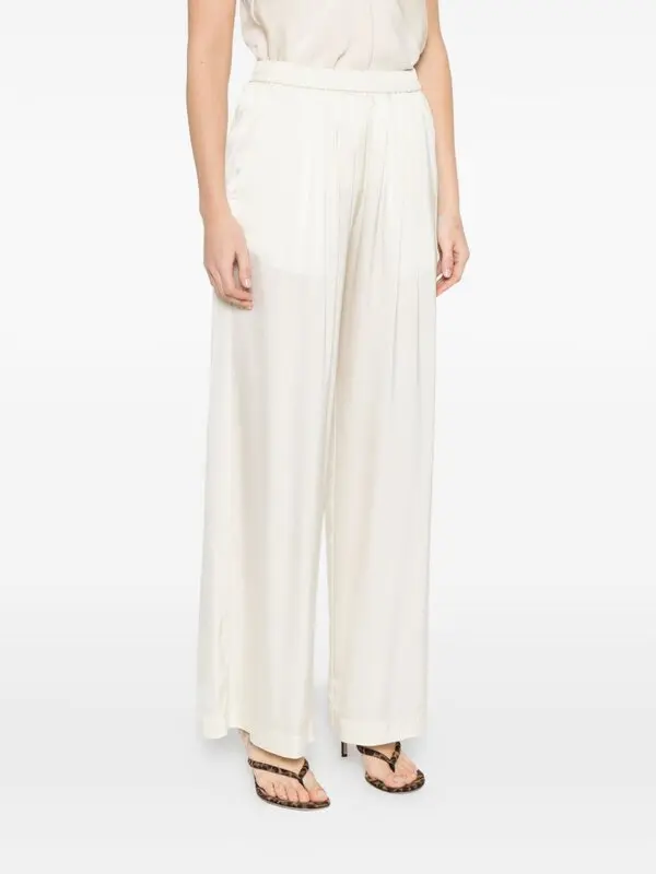 FORTE_FORTE Silk Satin Trousers