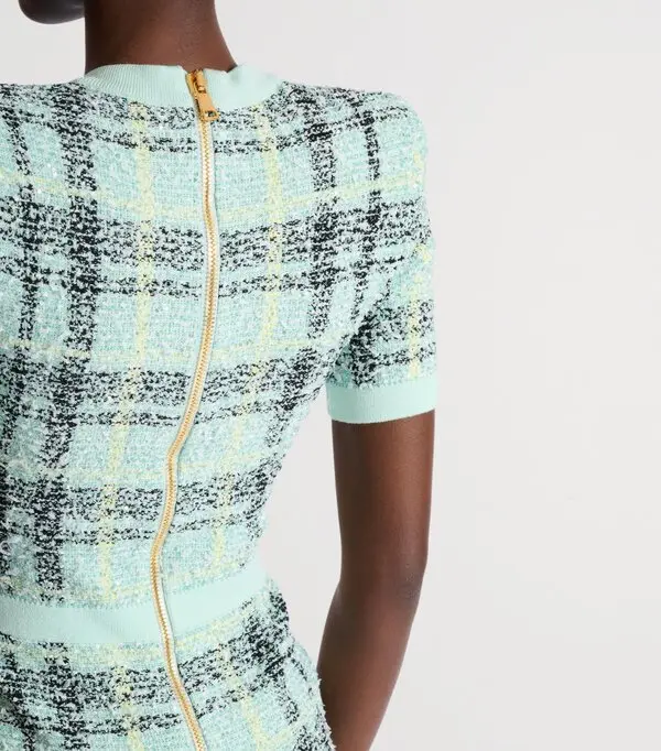 Balmain Tweed Sequin Mini Dress