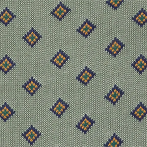 Harrods Diamond Patterned Cotton-blend Socks - Green
