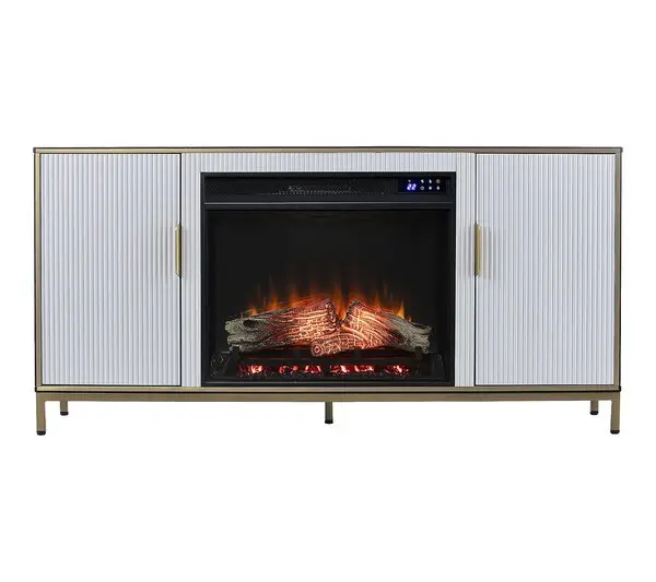 SEI FURNITURE Sei Daltaire Touch Screen Electric Fireplace Wi Th Storage - One-color