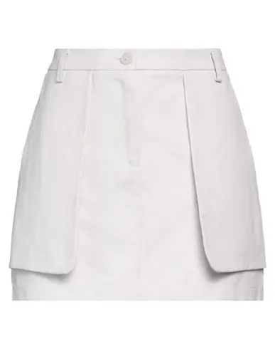 Patrizia Pepe Mini Skirt In Light Cotton And Hemp