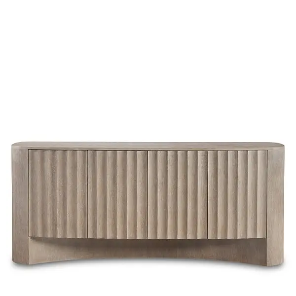 BERNHARDT Loggia Entertainment Credenza - Wirebrushed Oak In Aria Finish