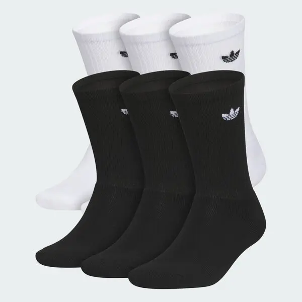 Adidas Originals Trefoil 2.0 6-pack Crew Socks - White / Black