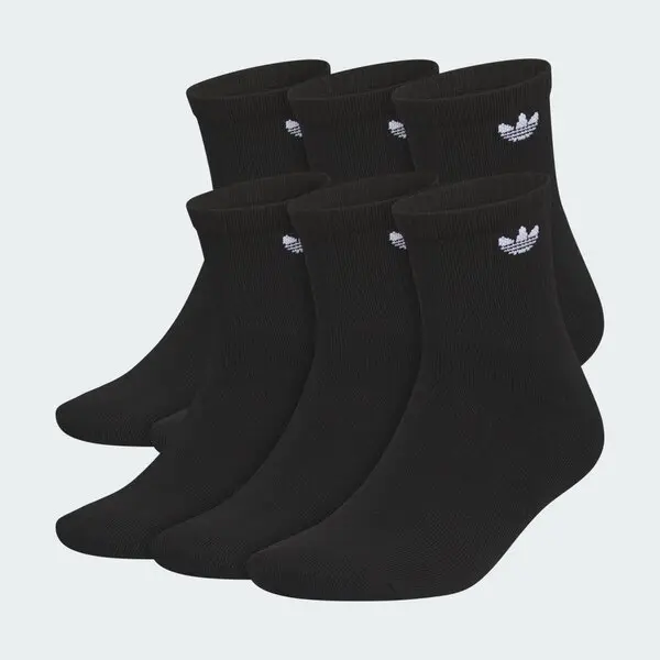 Adidas Originals Trefoil 2.0 Quarter Socks 6-pack - Black