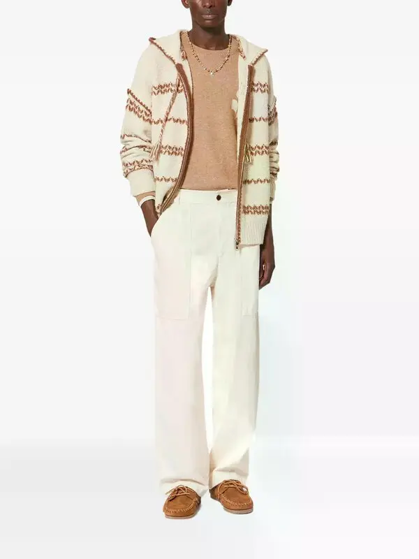 MARANT Ilyan Cotton Trousers - Neutrals