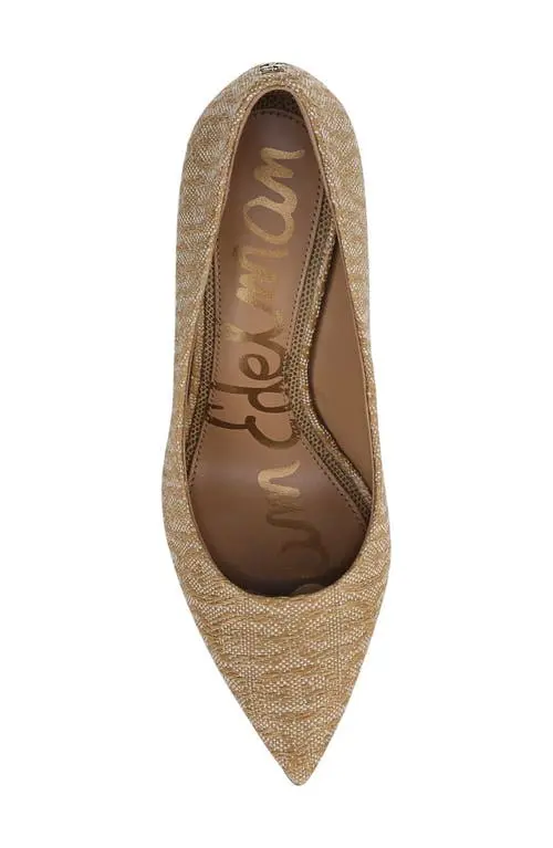 Sam Edelman Hazel Raffia Pointed Toe Pumps