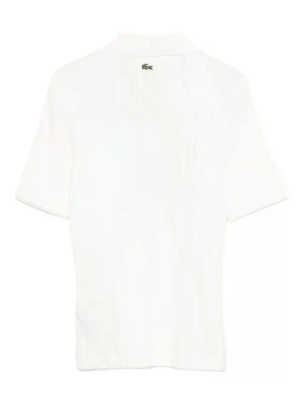 Lacoste Openwork Chest-pocket Polo Top