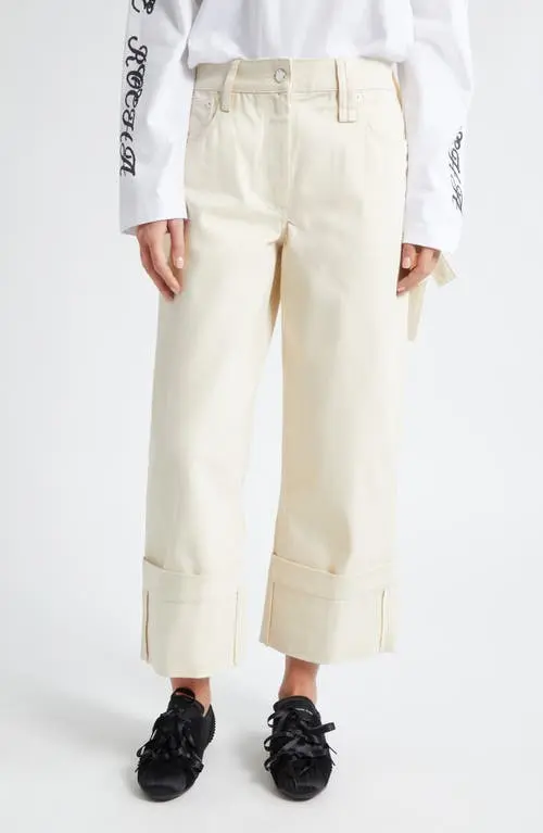 Simone Rocha Straight Leg Bow Loop Jeans