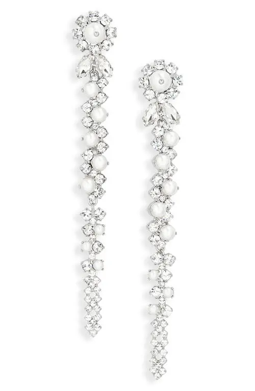 Simone Rocha Drip Drop Earrings - Crystal/pearl