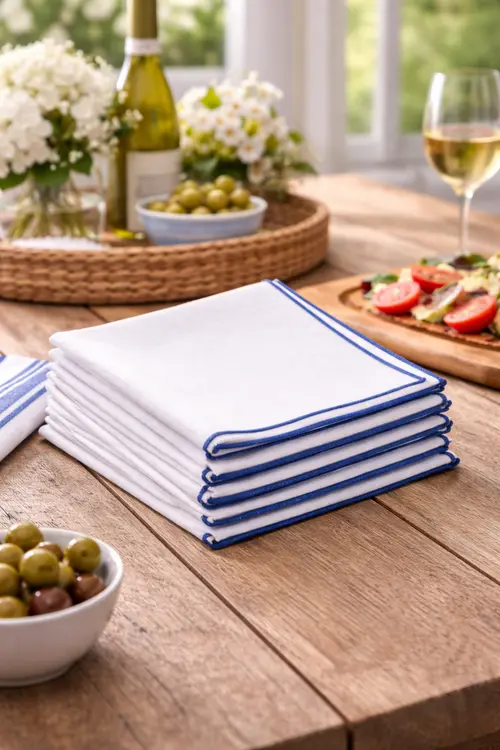 CAROL & FRANK Bree Napkin Collection - Blue