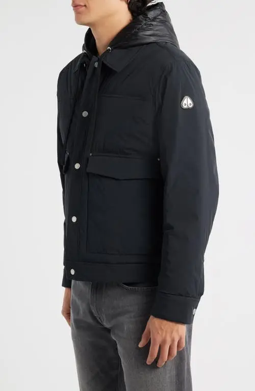 Moose Knuckles Brixton Down Trucker Jacket - Black