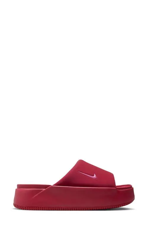 Nike Calm Elevation Platform Slide - Team Crimson/peony