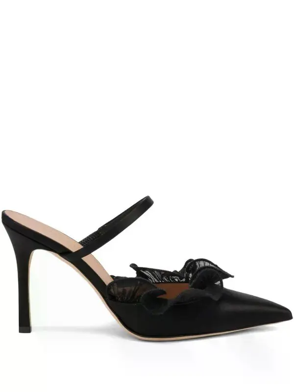 MALONE SOULIERS Cecile Bow-detail Mules - Black