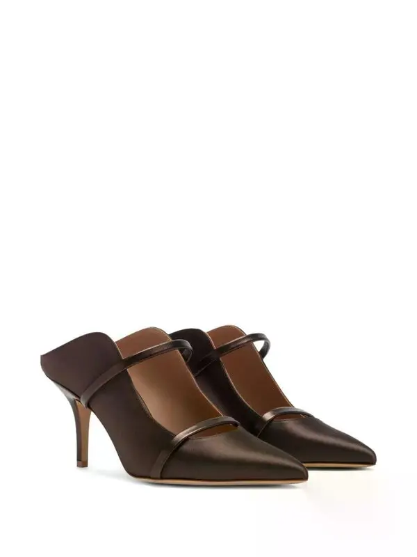 MALONE SOULIERS Maureen Strap-detail Mules - Brown