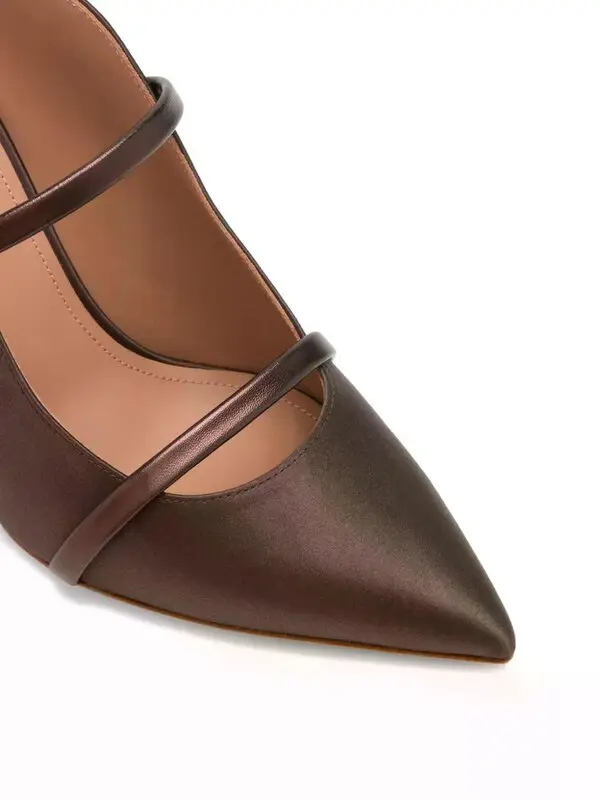 MALONE SOULIERS Maureen Strap-detail Mules - Brown