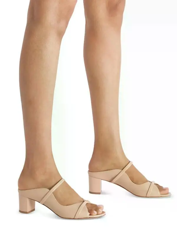 MALONE SOULIERS Norah Leather Sandals - Neutrals