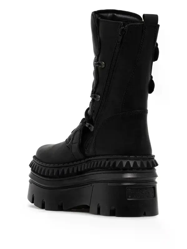 NEW ROCK Buckle Platform Boots