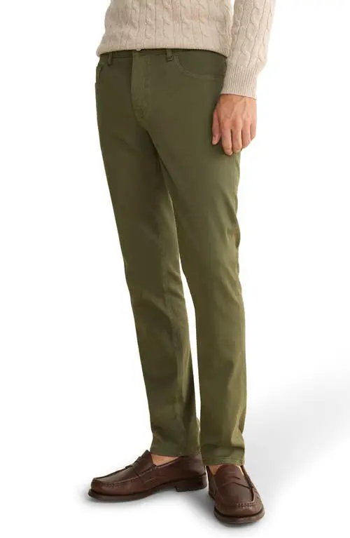 Warp + Weft Slim Fit Twill Pants - Clover
