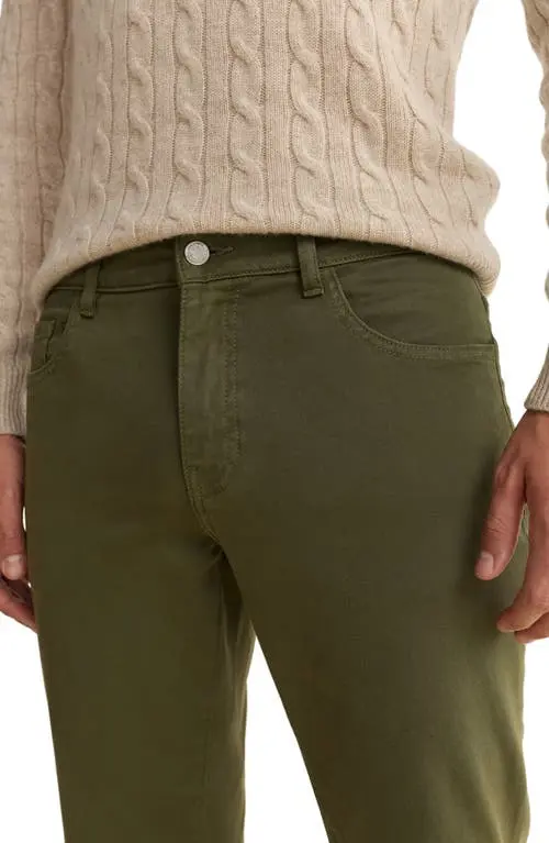 Warp + Weft Slim Fit Twill Pants - Clover