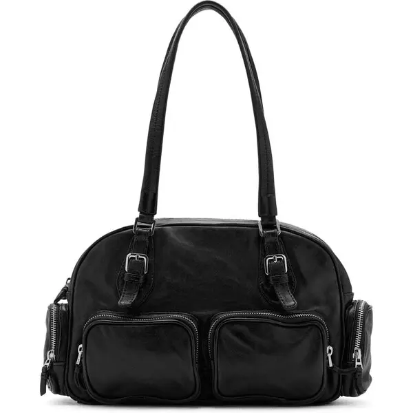 Mango Leather Bowling Bag