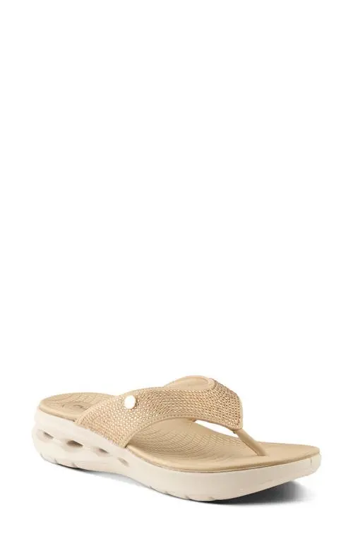 SPRING STEP SHOES Gorski Platform Flip Flop - Beige