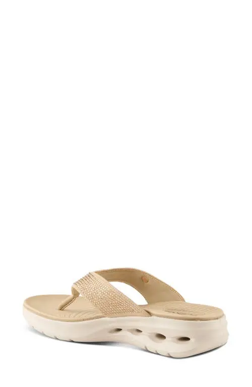 SPRING STEP SHOES Gorski Platform Flip Flop - Beige