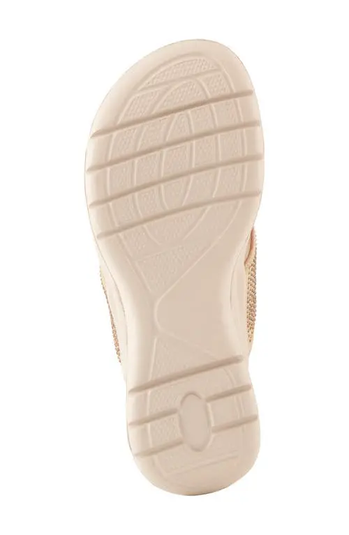 SPRING STEP SHOES Gorski Platform Flip Flop - Beige