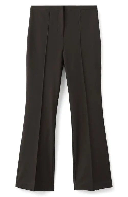 Mango Flared Low-rise Pants - Grey