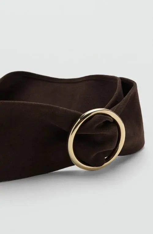Mango Obi Suede Belt