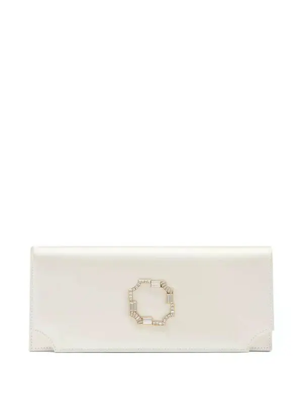 MALONE SOULIERS Vivien Embellished Clutch - Neutrals