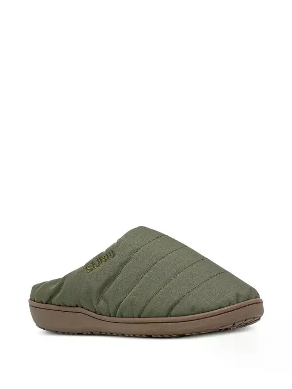 SUBU Quilted Slippers - Green