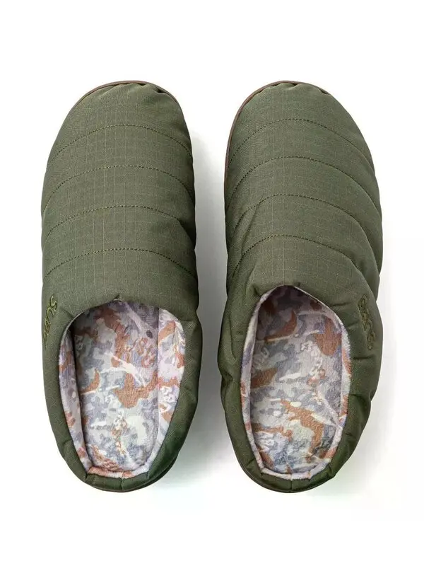 SUBU Quilted Slippers - Green