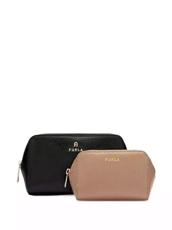 Furla Logo-detail Makeup Bag - Black
