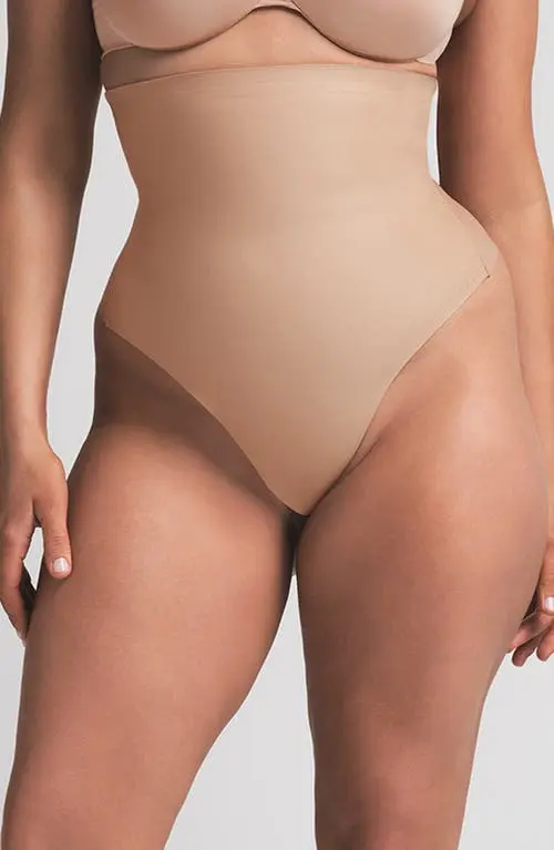 SKIMS Body Core Sculpt High Waist Thong - Clay